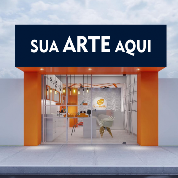 Placa de lona m² Lona 300g + metalon Bastão e Cordão - Connect Gráfica ...